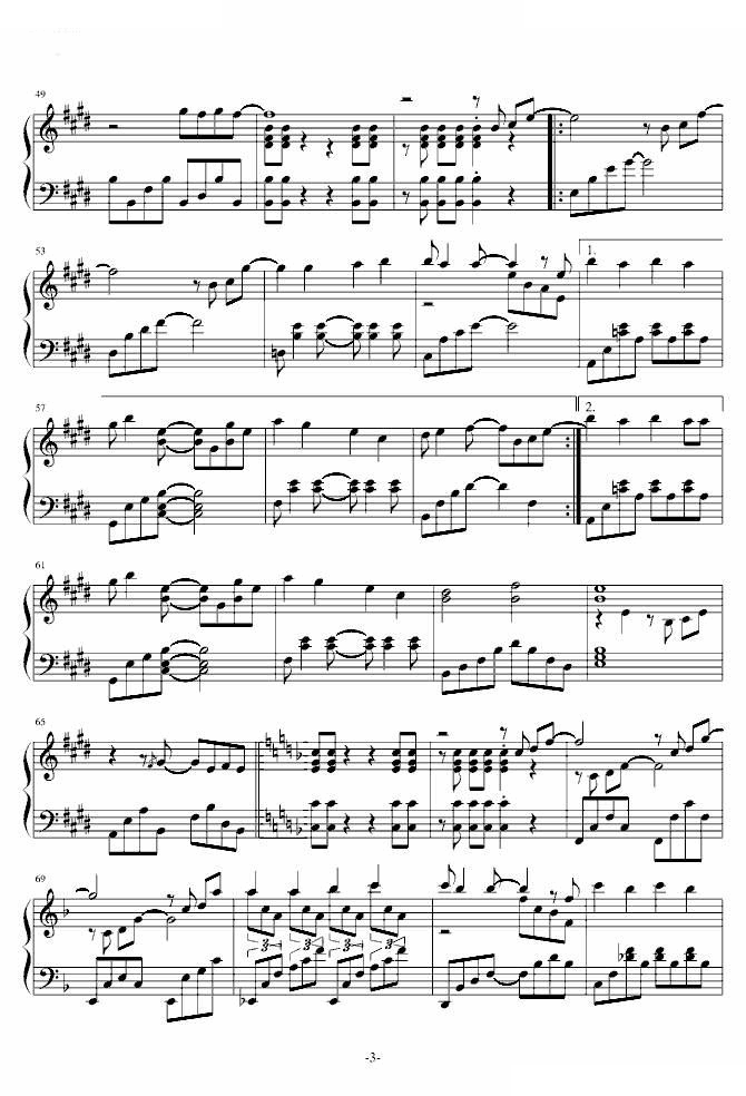 GO MY WAY _GO MY WAY 简谱_GO MY WAY 吉他谱_钢琴谱-查字典简谱网