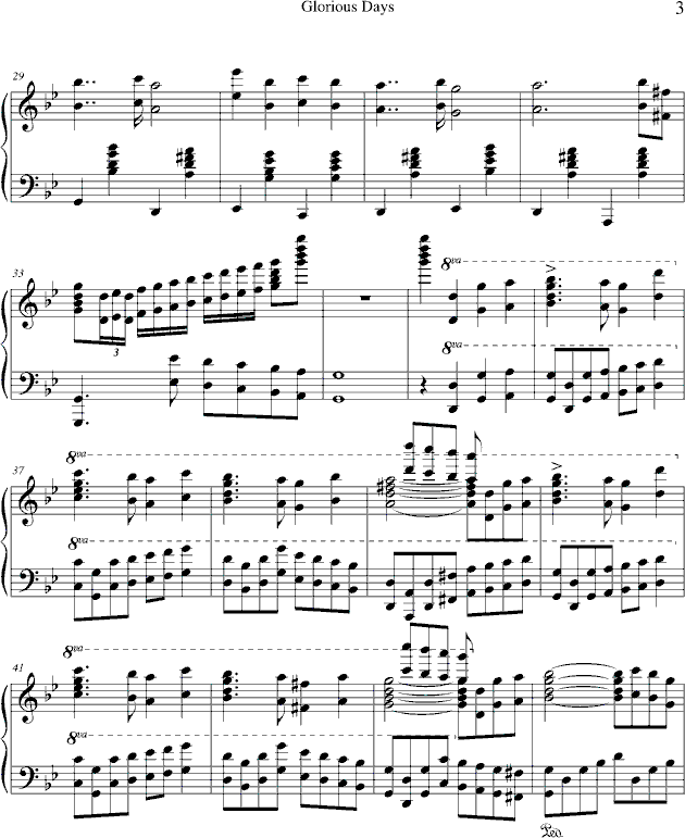 Glorious Days_Glorious Days简谱_Glorious Days吉他谱_钢琴谱-查字典简谱网