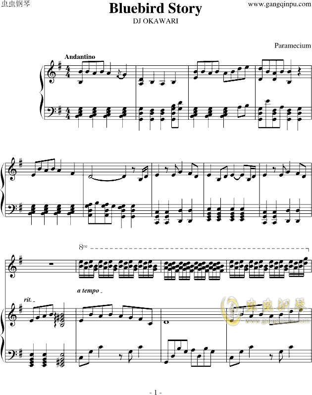 Bluebird Story_Bluebird Story简谱_Bluebird Story吉他谱_钢琴谱-查字典简谱网